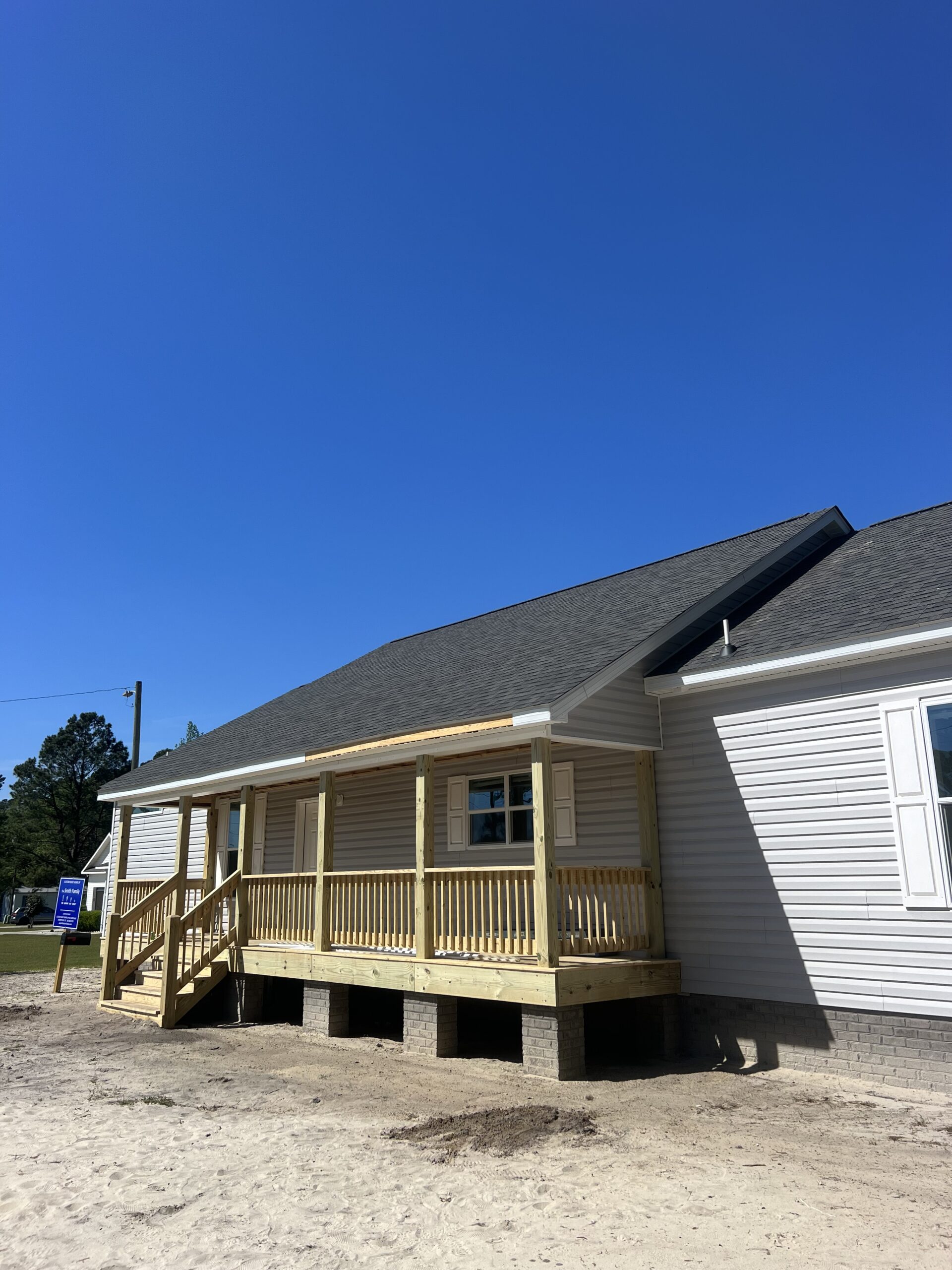 Recent Saddle Roof Porch!