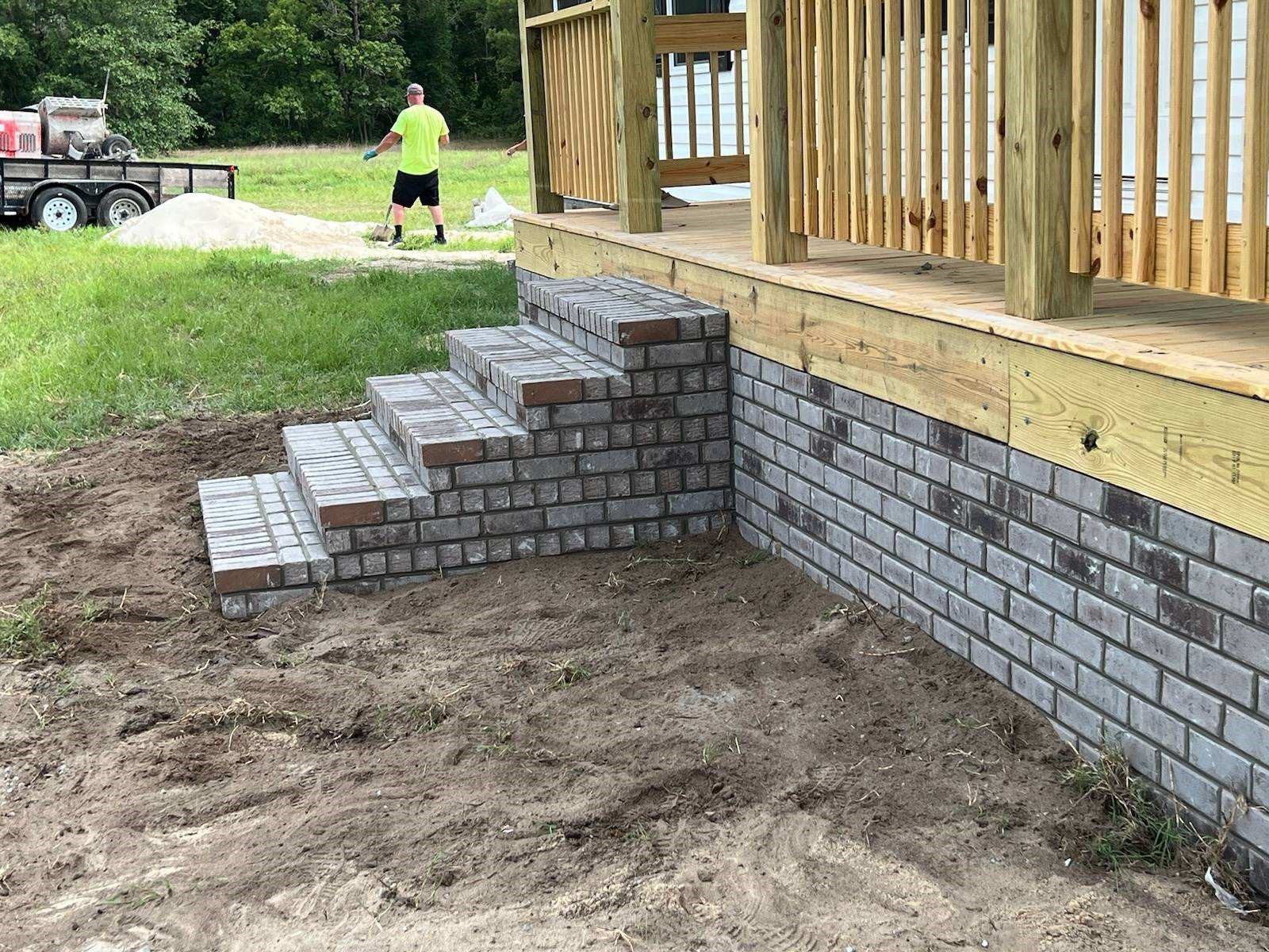 Brick Porch & Steps Completed!