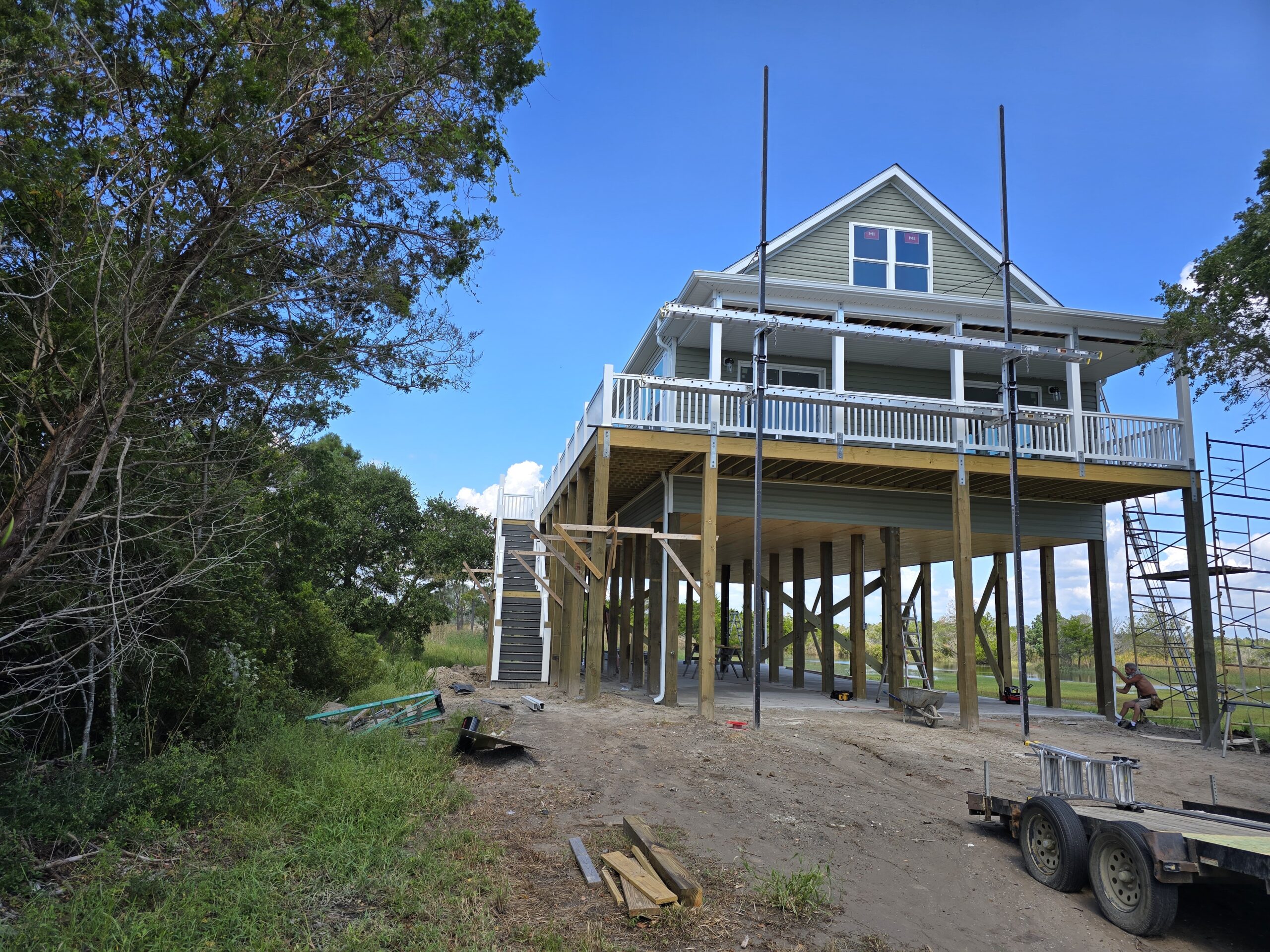 Piling Home Almost Complete!